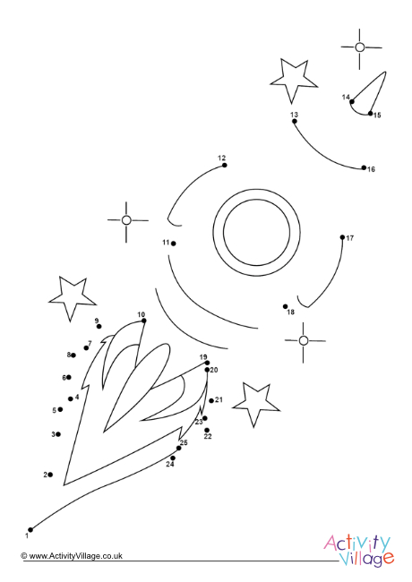 Rocket Ship Dot to Dot 3 | Activity Village