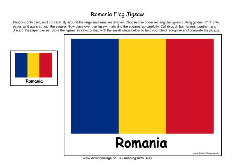 Romania Flag Jigsaw | Activity Village