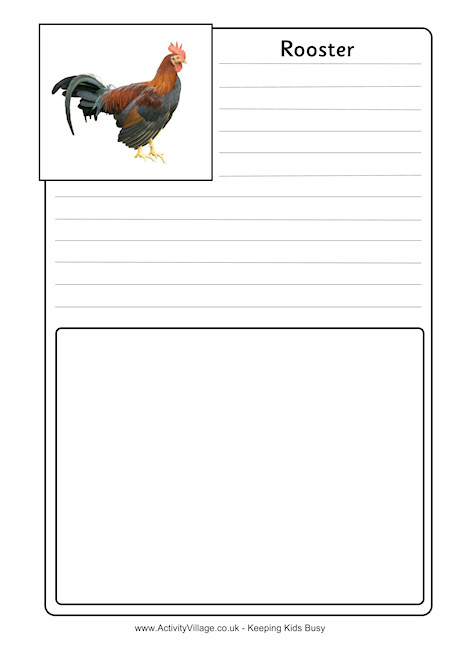 Year of the Rooster Worksheets | Activity Village