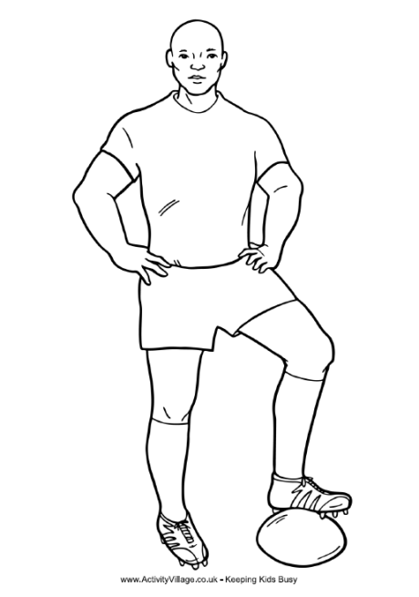 Rugby Colouring Pages | Activity Village