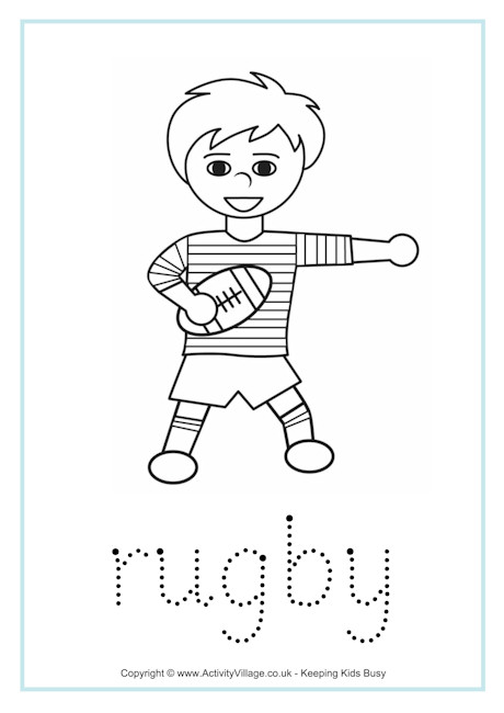 Rugby Worksheets | Activity Village