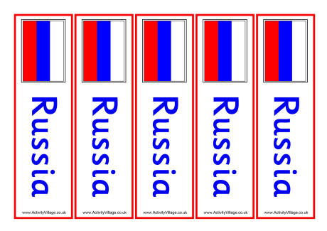 Russia Flag Printables | Activity Village