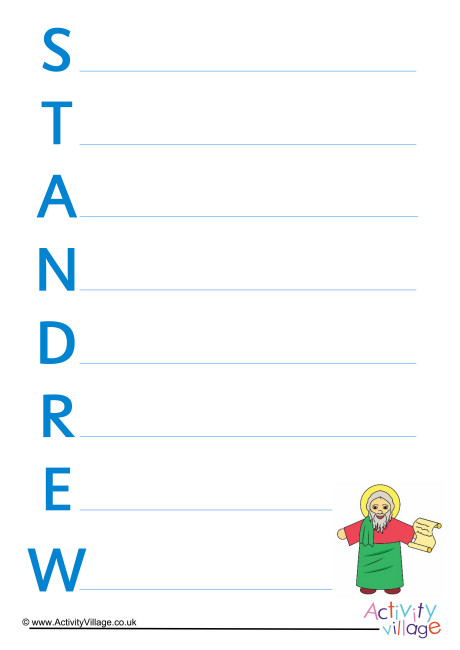 St Andrew's Day Worksheets | Activity Village