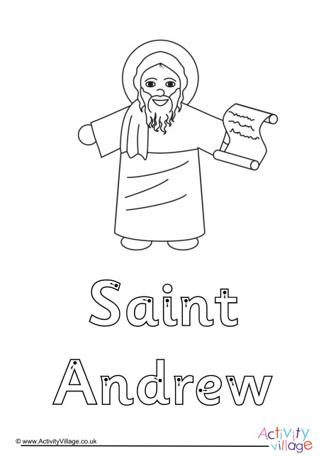 Saint Andrew Finger Tracing | Activity Village