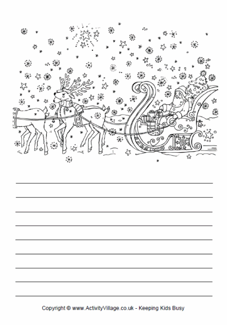 Santa Claus Story Paper