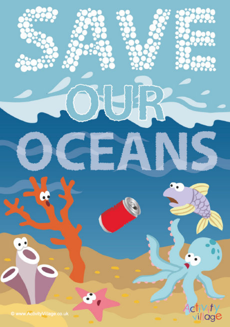 Save Our Oceans Poster | Activity Village