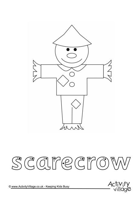 Scarecrow Finger Tracing | Activity Village