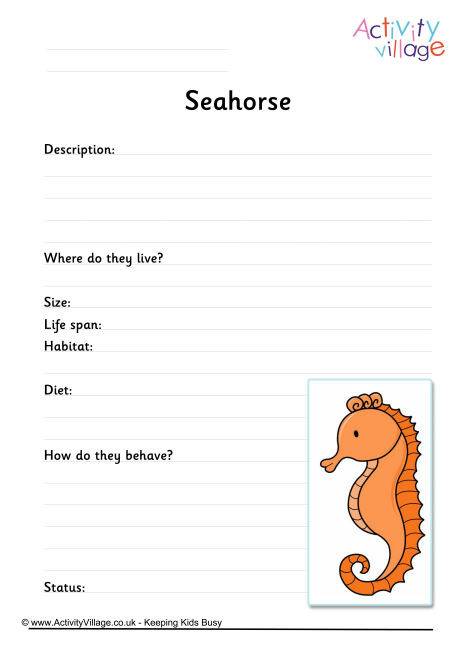 Animal Fact Finding Worksheets | Activity Village