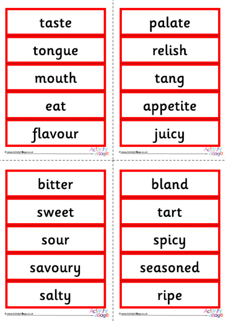 Five Senses Printables | Activity Village