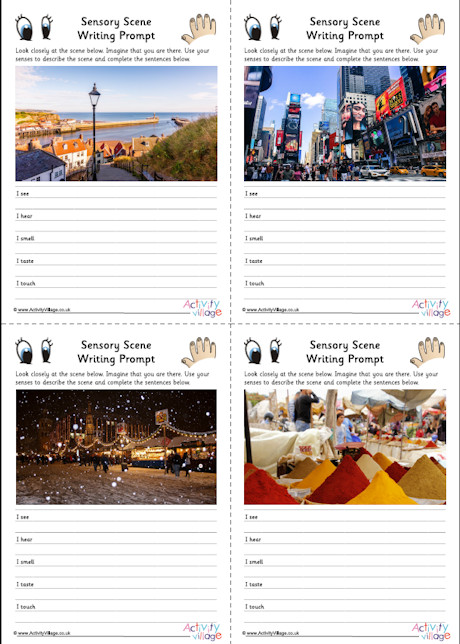 Five Senses Worksheets | Activity Village