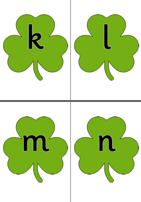 Shamrock Alphabet | Activity Village