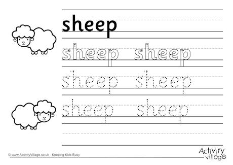 Animal Handwriting Worksheets | Activity Village