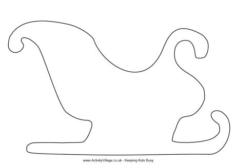 Sleigh Template To Print