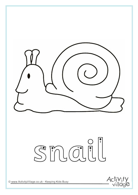 Snail Finger Tracing | Activity Village
