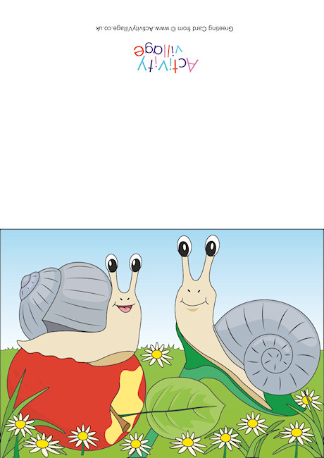 Snails Scene Card | Activity Village