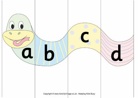 Snake Alphabet Jigsaw | Activity Village
