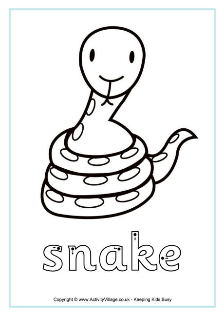 Snake Worksheets | Activity Village