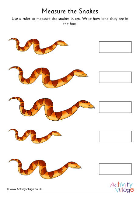 Snake Worksheets | Activity Village