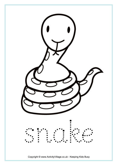 Snake Worksheets | Activity Village