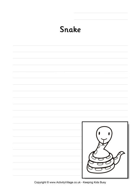 Snake Worksheets | Activity Village