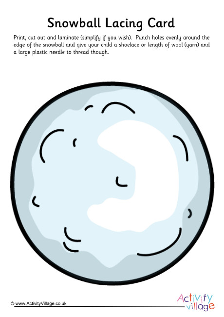 Winter Lacing Cards | Activity Village