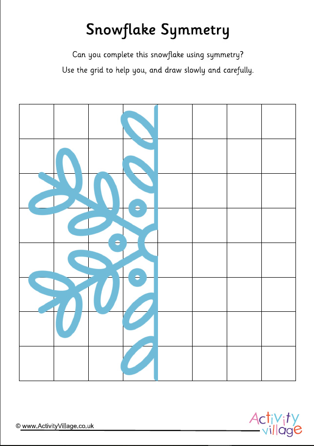 Snowflake Worksheets | Activity Village