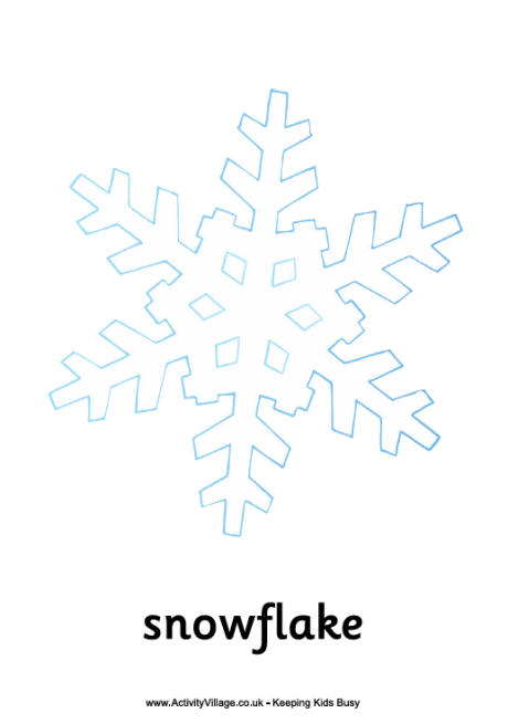 Christmas Snowflake Poster