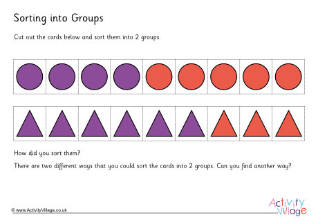 Sorting Activities - Printables for Kids