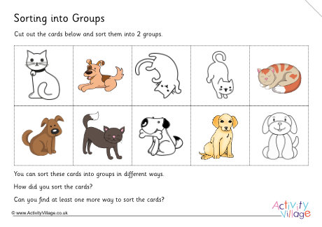 Sorting Activities - Printables for Kids