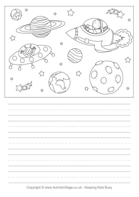 Space Story Paper | Activity Village