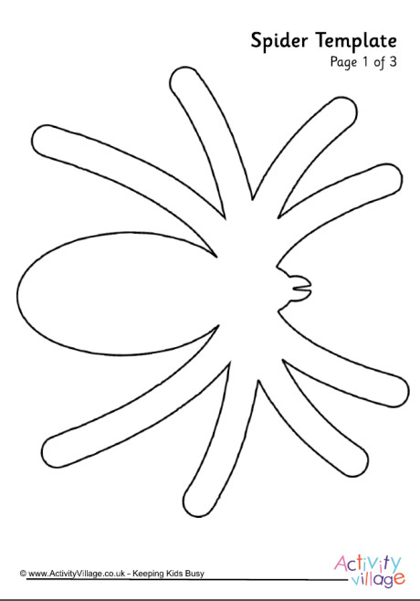Spider Template 2 | Activity Village