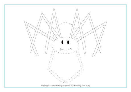 Spider Tracing Page | Activity Village