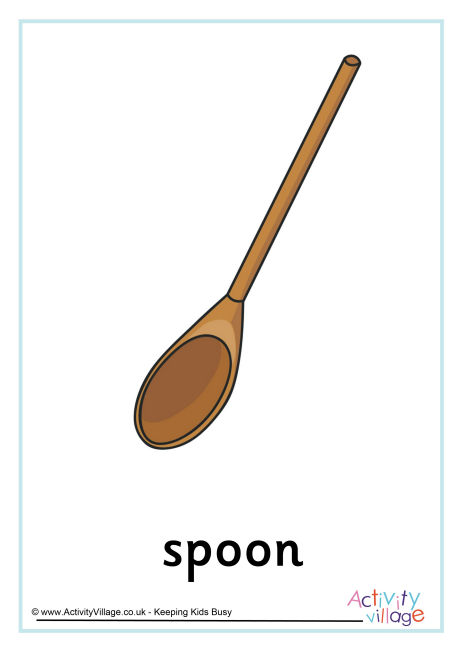 Spoon Poster | Activity Village