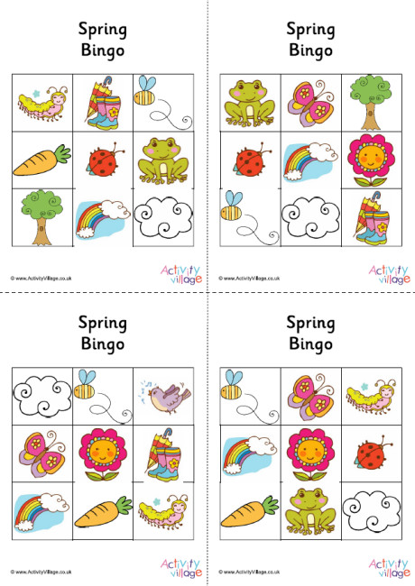 Bingo Cards | Activity Village