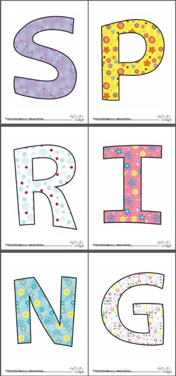 Display Letters | Activity Village