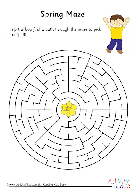 Spring Mazes | Activity Village