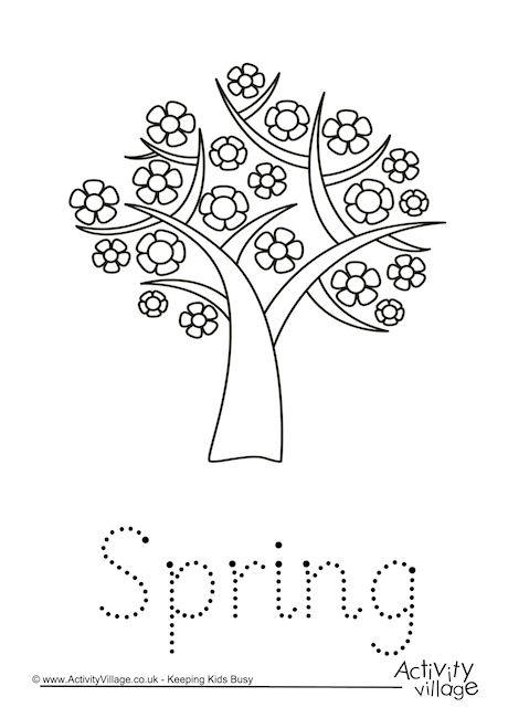 Spring Word Tracing | Activity Village