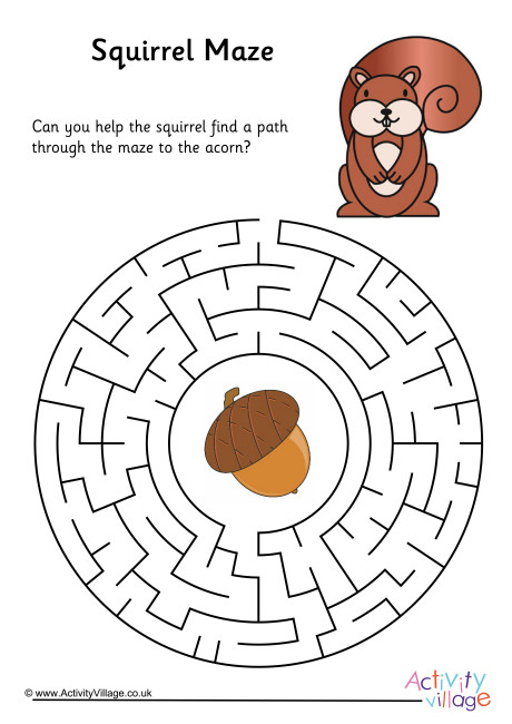Autumn Maze Puzzles | Activity Village