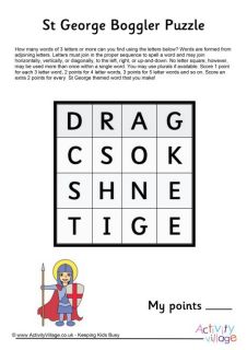 St George's Day Puzzles | Activity Village