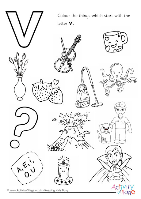 Initial Letter Colouring Pages | Activity Village