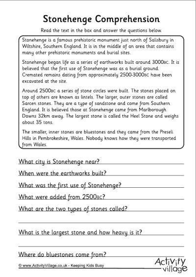 Stonehenge | Activity Village