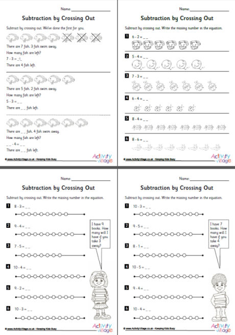 Subtraction within 10 | Activity Village