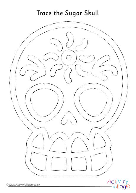Day of the Dead Tracing Pages | Activity Village