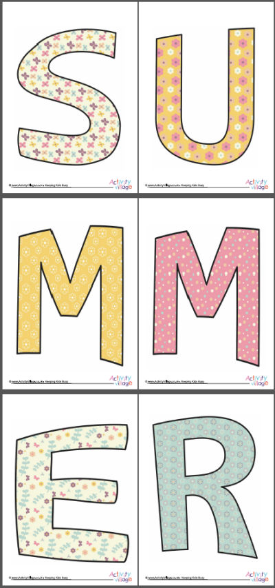 Display Letters | Activity Village