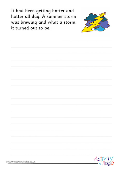 Story Starters - Printables for Kids