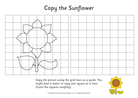 Sunflower Grid Copy | Activity Village