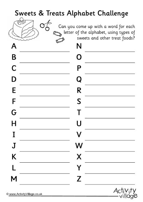 Alphabet Challenge Puzzles | Activity Village