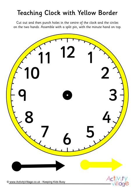 Teaching Clocks | Activity Village