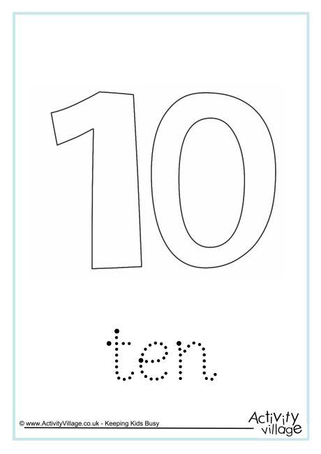 Number Word Tracing Worksheets | Activity Village