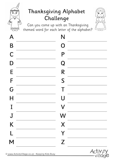 Alphabet Challenge Puzzles | Activity Village